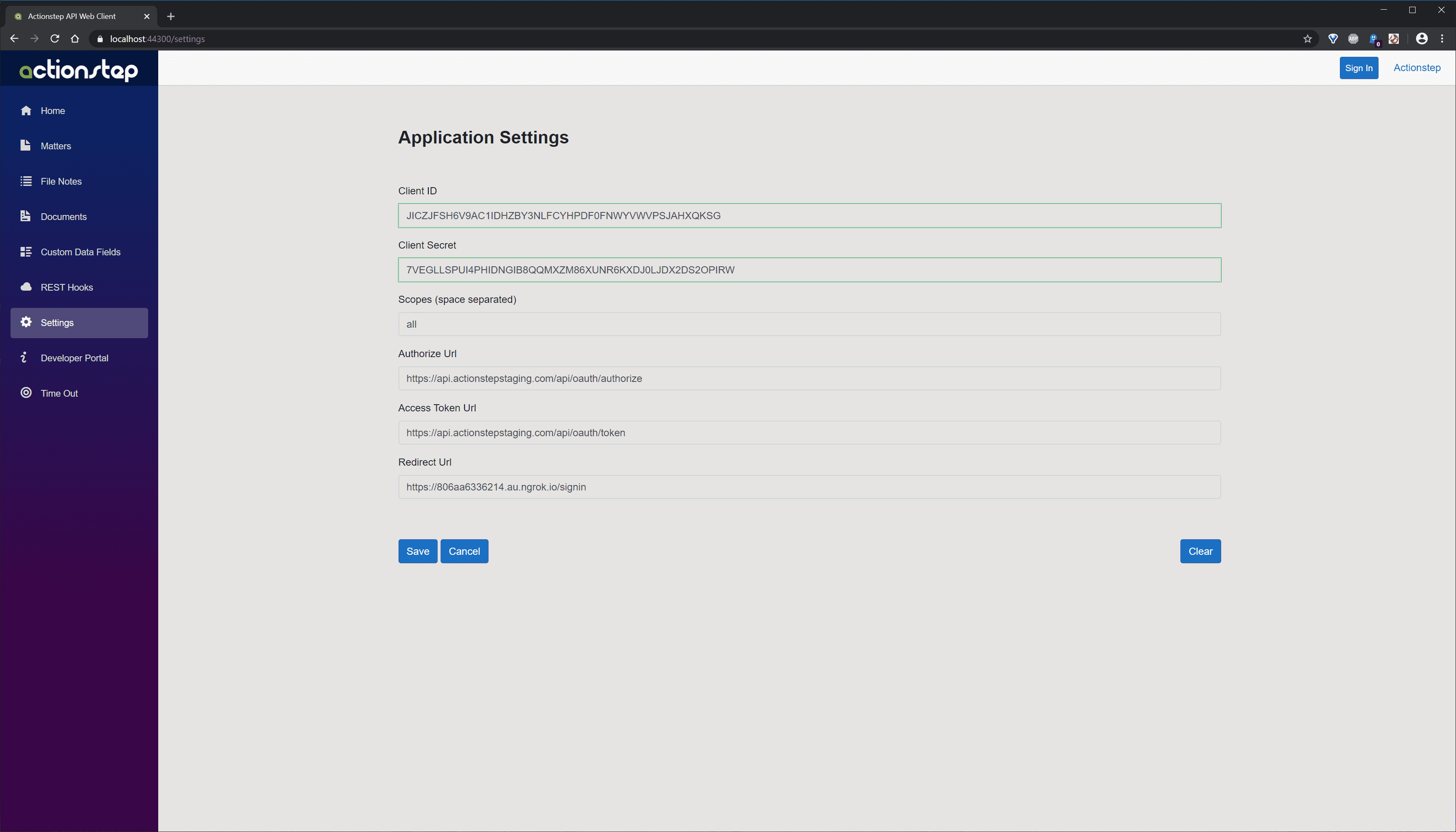 Overview Actionstep Documentation